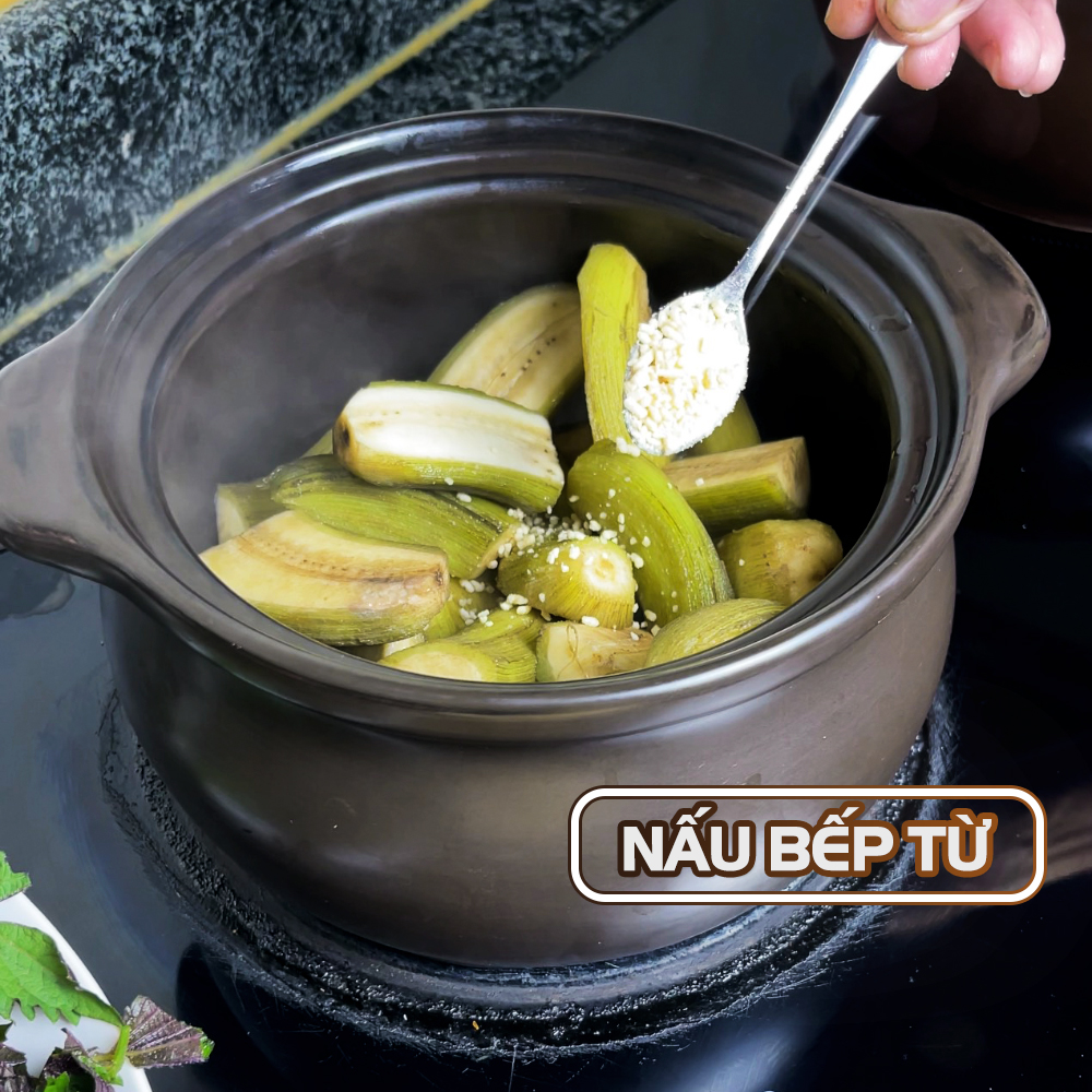 Nồi đất nấu bếp từ 2 lít (Đen) - NodaCook